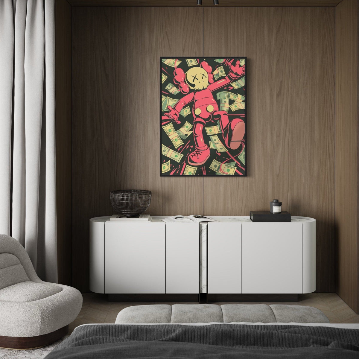 KAWS "Falling" Wall Art – Hyped Art