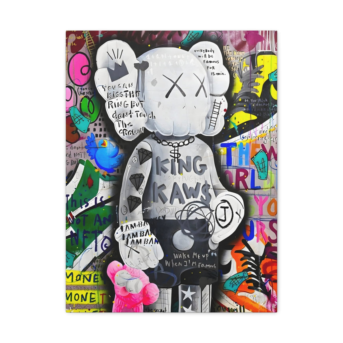 KAWS "Graffiti" Canvas – Hyped Art