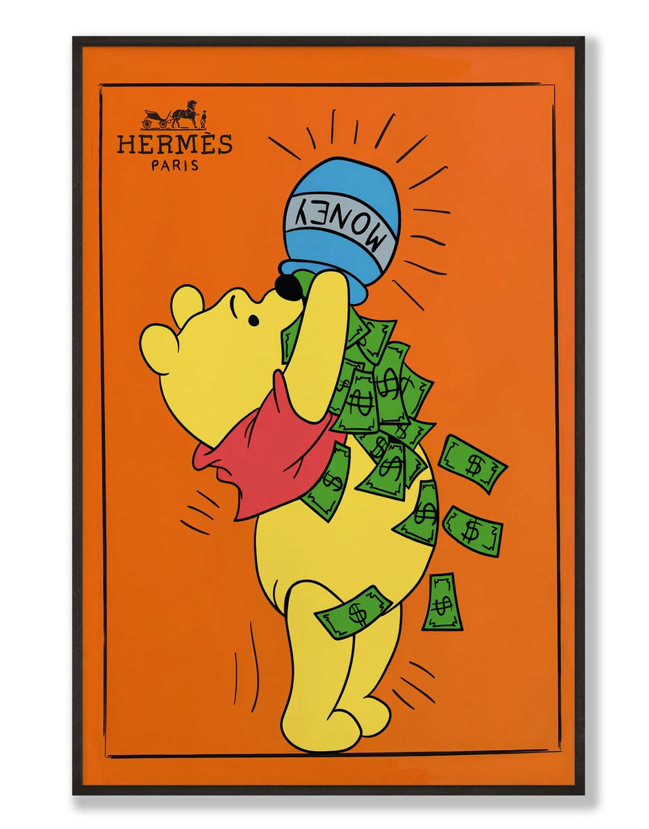 Winnie the Pooh Money Pot Wall Art – Hyped Art